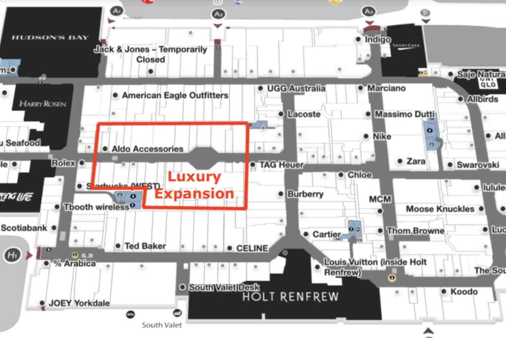 Yorkdale Shopping Map & Top Stores Guide